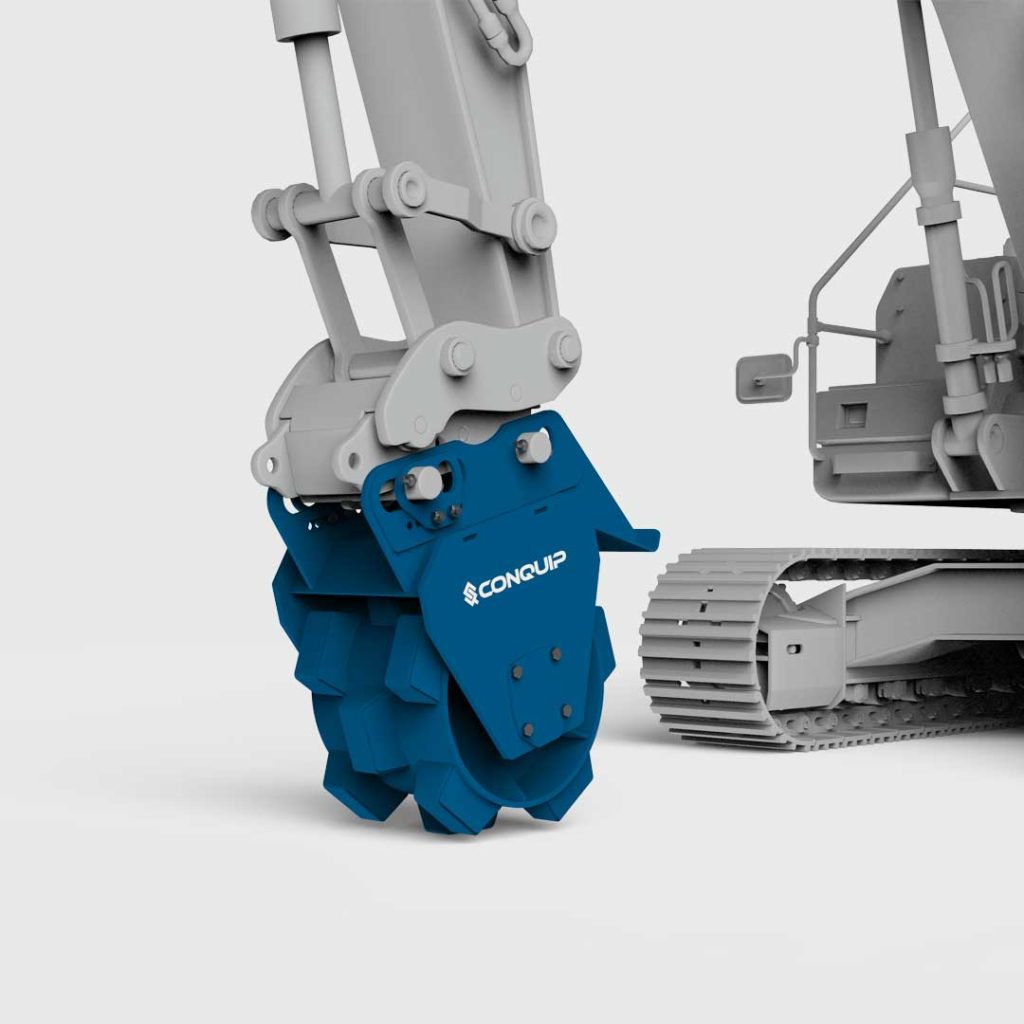 Excavator Compaction Wheel | Superior ground compaction | Conquip NZ