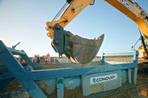 Excavator Drag Skip | Shingle Bin | Stone Saver | Conquip UK