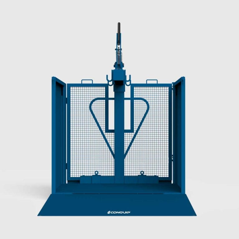 Crane Forks Cage | Best Practice Brick Pallet Lifting Solution | Conquip UK