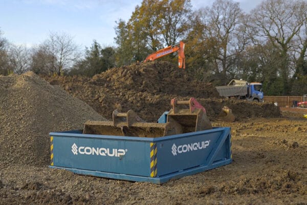 Excavator Bucket Box for transport & storage of excavator attachments