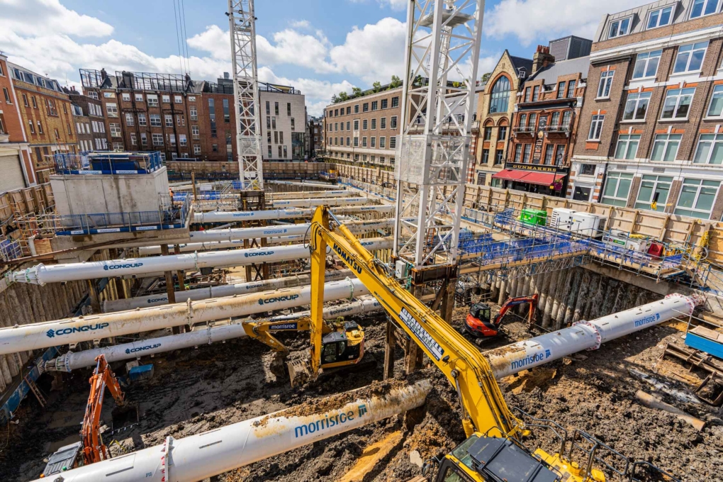Marylebone Square Temporary Propping - 3-storey Basement | Conquip