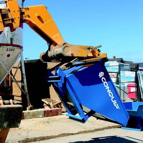 Forklift Tipping Skip | Telehandler Skip | Waste Skips | Conquip UK