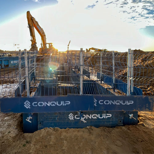 Boat Skip | Self-Discharge Muck Skip | Conquip UK