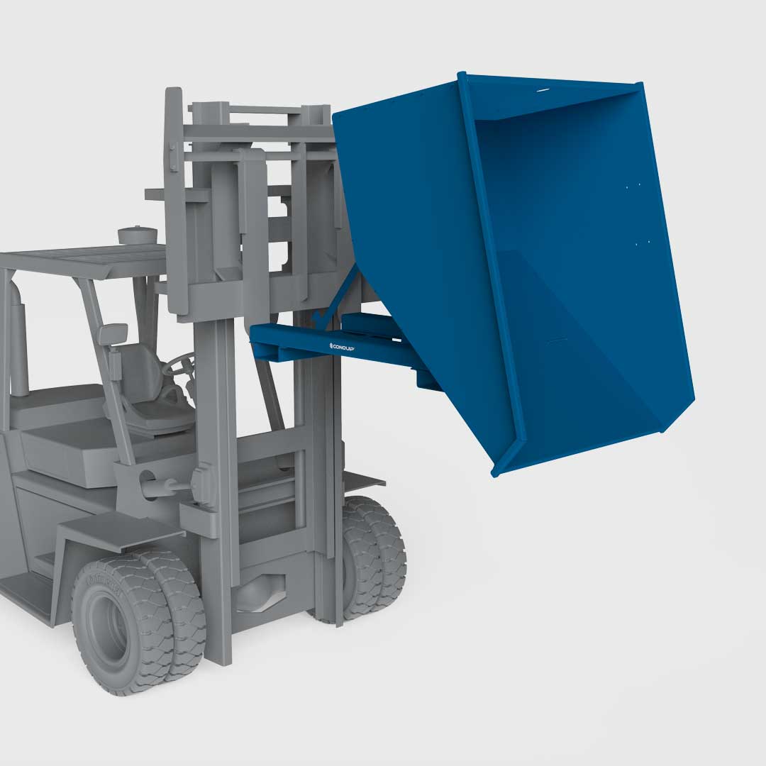 Forklift Tipping Skip | Tipping Skips & Forklift Bins | Conquip USA