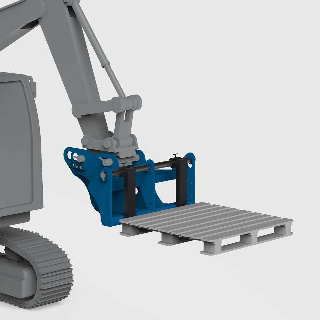 Excavator Forks | New Larger Size | Excavator Pallet Forks | Conquip USA