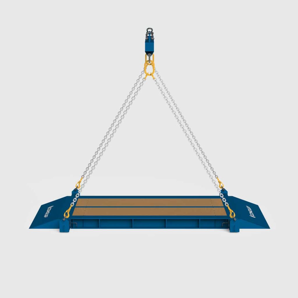 Excavator Lifting Platform - Safe transport into tunnels or shafts ...